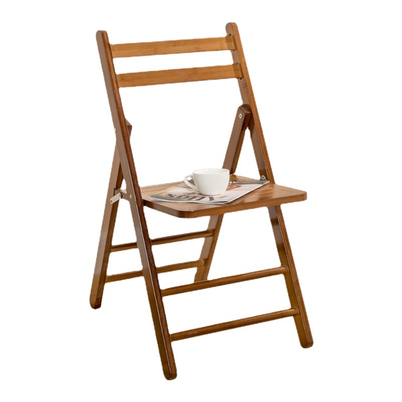 Adult size durable bamboo folding chair