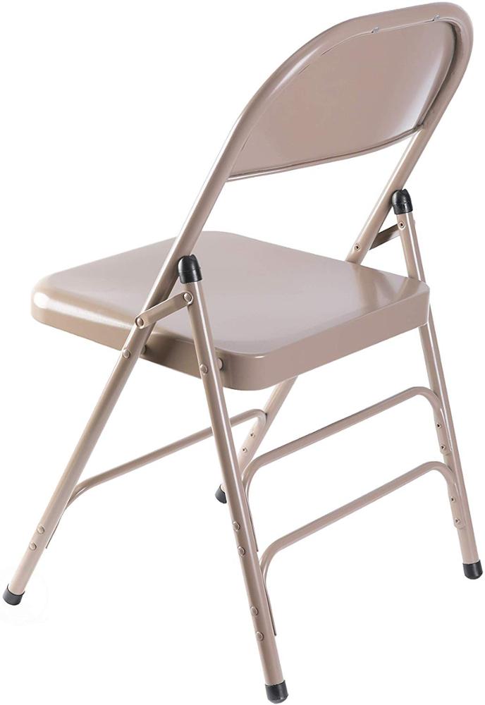 Classic style golden folding metal chair
