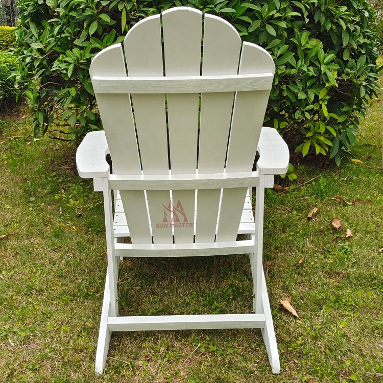 Creative design white wooden folding chair