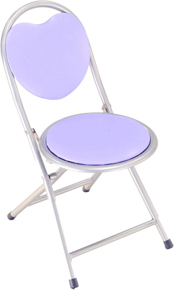 Small size round folding metal chair